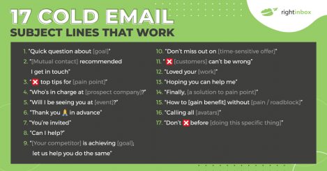 17 Cold Email Subject Lines That Get Results in 2024