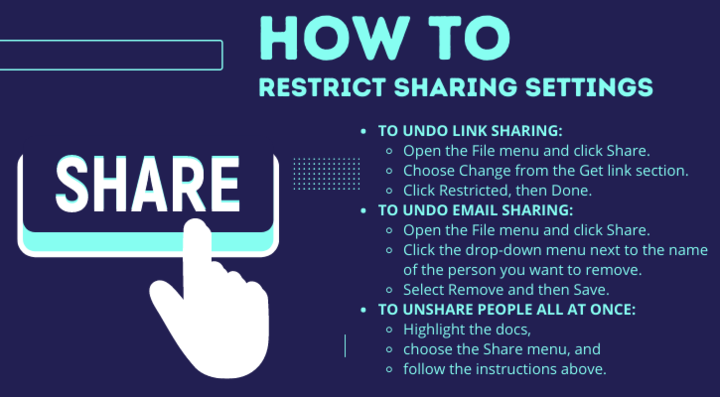 How to Unshare a Google Doc That You Shared by Mistake