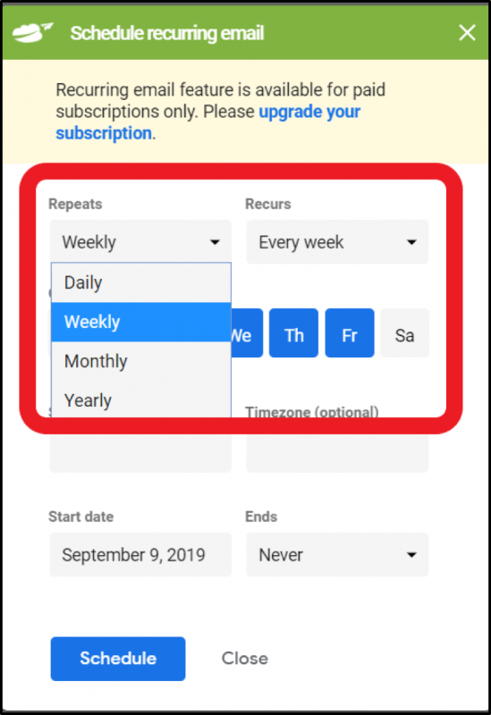 How to Send Recurring Emails in Gmail
