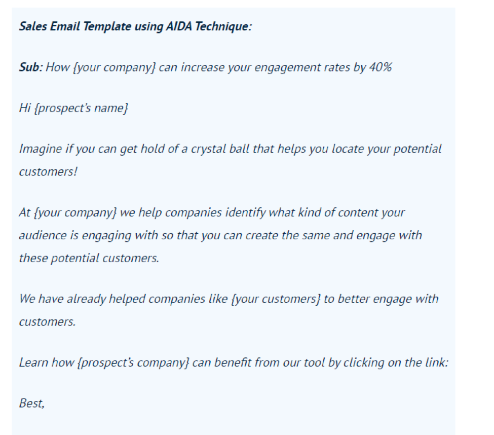 Best Cold Email Template Best